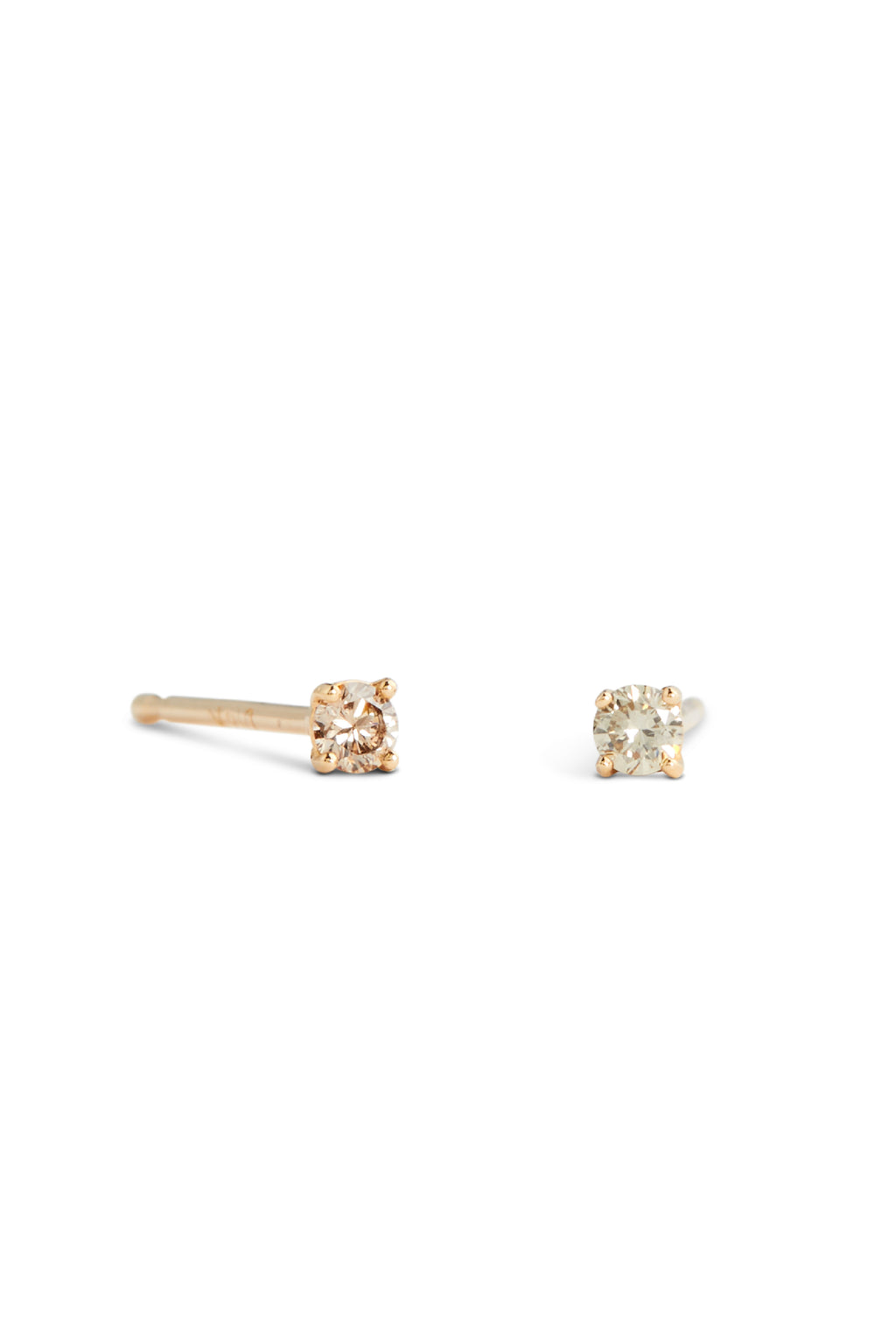 Solitaire Diamond Studs 14K Gold | Online Exclusive – Lisbeth